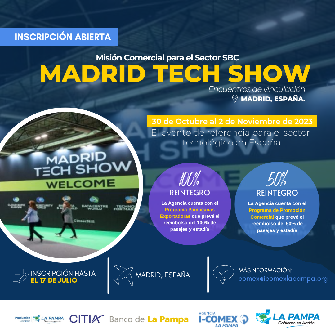Sigue abierta la convocatoria para la Feria Madrid Tech Show 2023